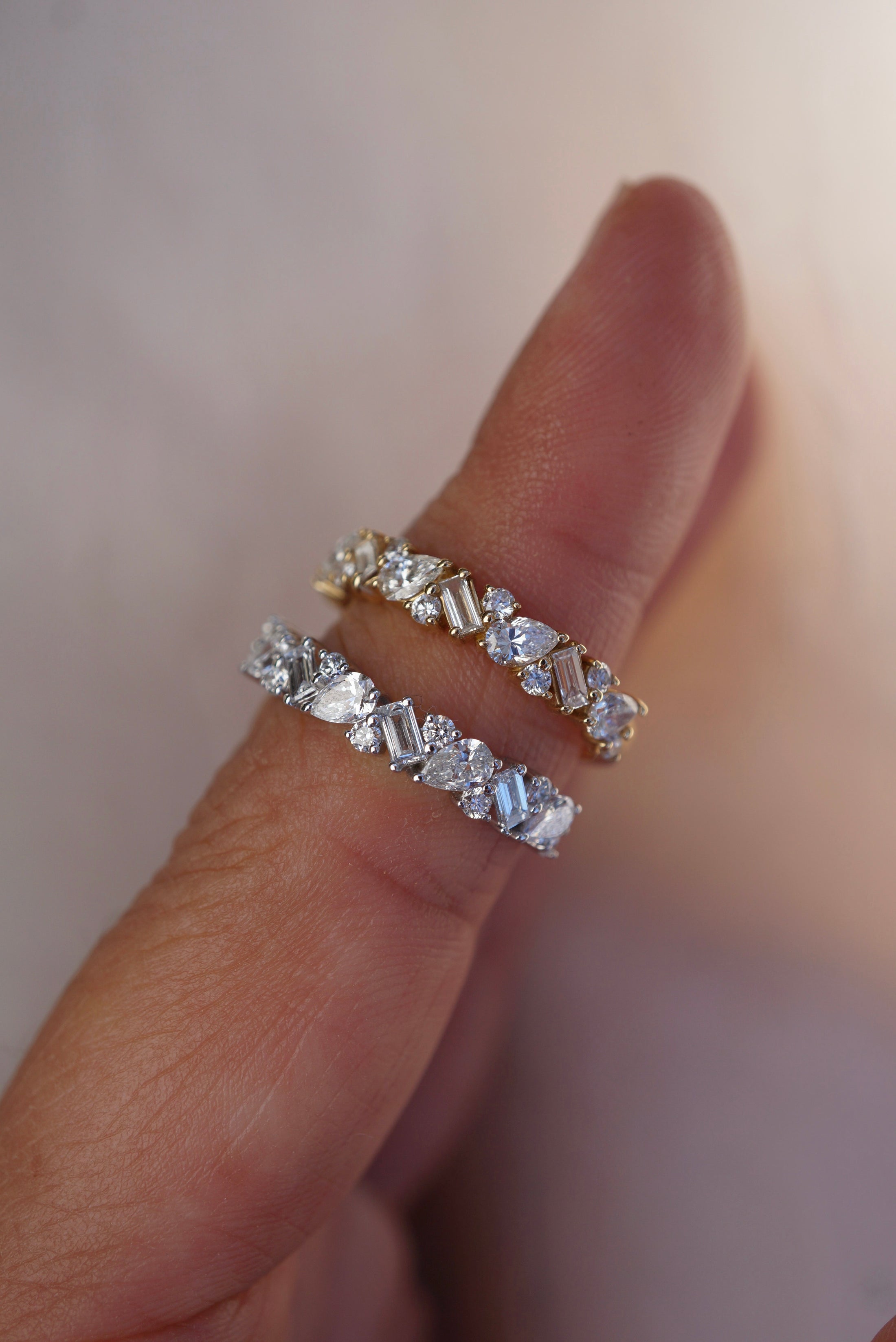 Lab Grown Mixed Pear Diamond Band
