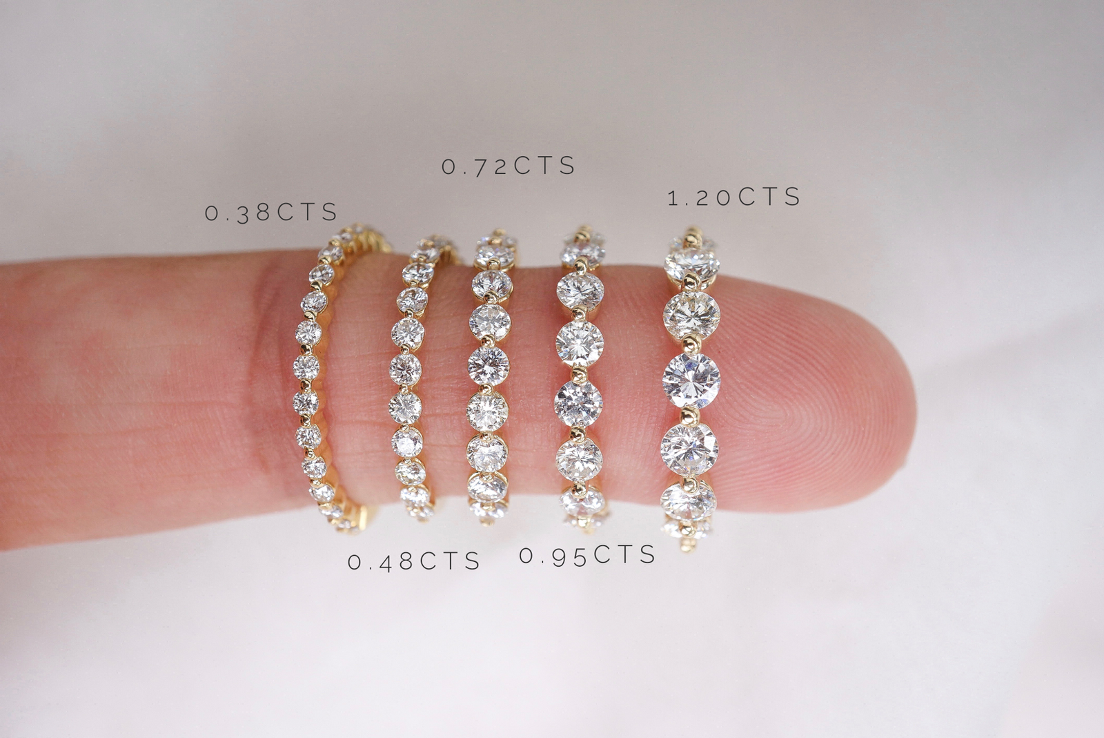 Natural Single Shared Prong Diamond Band